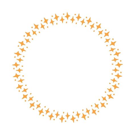 Vector Stars Frame Round Border Frames With Star 38153229 Vector Art At Vecteezy