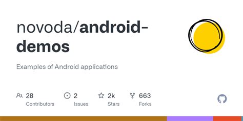 Github Novodaandroid Demos Examples Of Android Applications