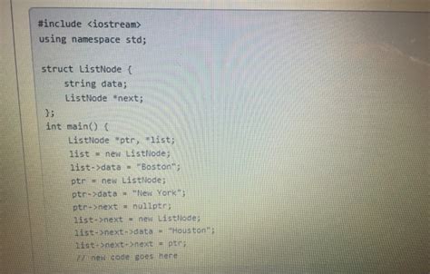 Solved Include Using Namespace Std Struct Listnode