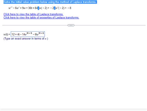 Solved Solve The Initial Value Problem Below Using The