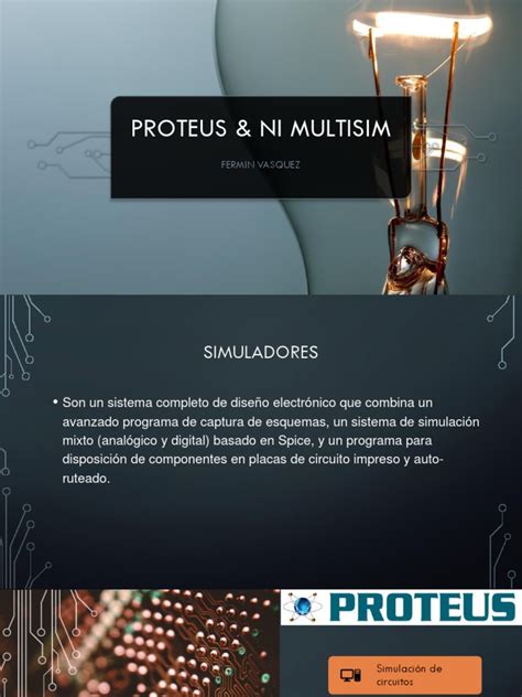 Proteus And Ni Multisim Pdf Placa De Circuito Impreso Microprocesador
