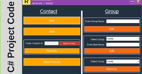 c contact management system source code bahasa pemrogaman