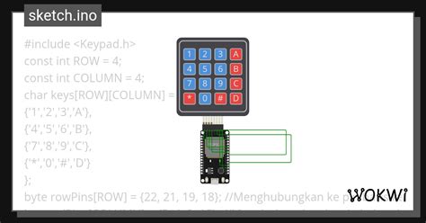 Keypad Naufal Wokwi Esp32 Stm32 Arduino Simulator