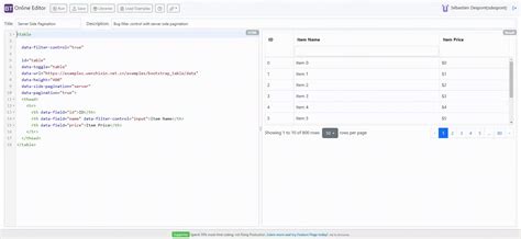 Filter Control And Pagination Server Side Bug · Issue 6735 · Wenzhixin