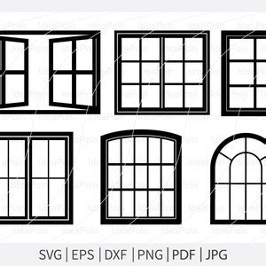 Windows SVG Windows Bundle Casement Svg Window Frame Svg Windows Clipart Windows Silhouette