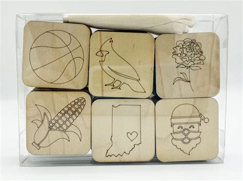 Wooden Indiana Memory Matching Game
