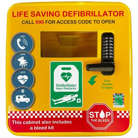 Defib Store 4000 Combined Defibrillator And Bleed Control Cabinet