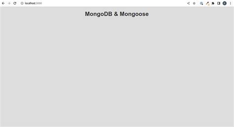 Mongodb And Mongoose Install And Set Up Mongoose Javascript The Freecodecamp Forum