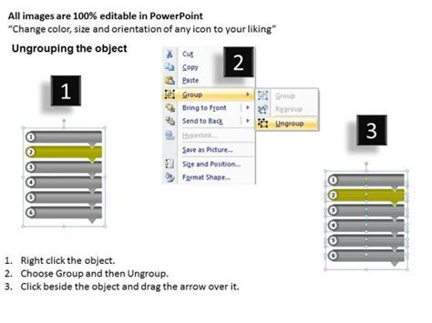 Continuous Process Arrows 6 Concepts Create Flowchart PowerPoint Slides