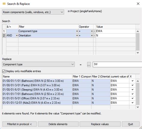 Search And Replace Component Data Knowledge Base Revit Linear
