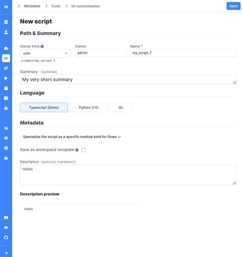 Minor Ux Break Down Script Kind Help Text · Issue 784 · Windmill