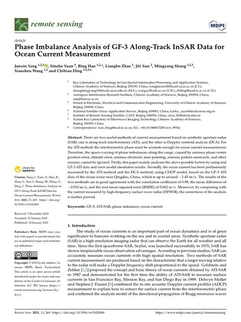 Gaofen3 Gmti Pdf Radar Antenna Radio