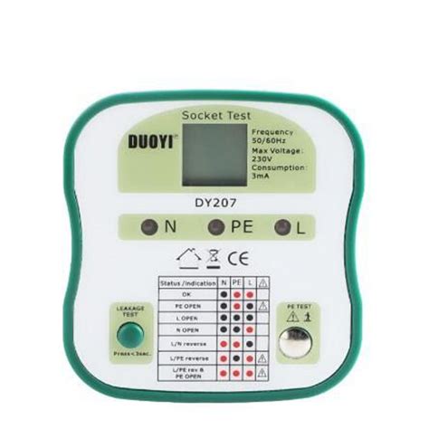 DY Digital Display Socket Tester Safety Detecto Grandado