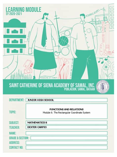 Module 6 In Math 8 Pdf Cartesian Coordinate System Mathematics