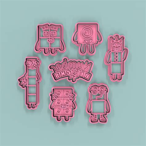 Set Numbers Blocks Kuki3d