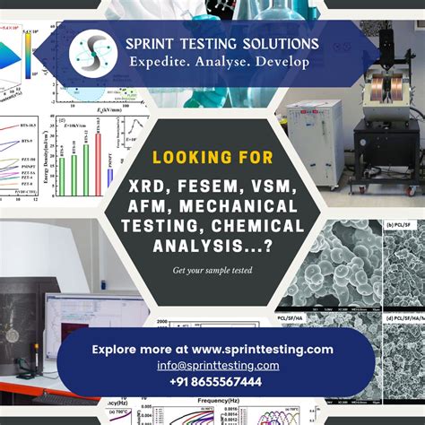 Sprint Testing Solutions On Linkedin Testing Materialtesting Characterization Afm Tem