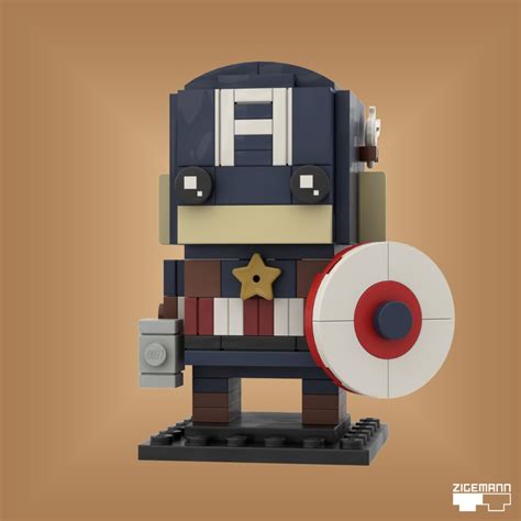 Lego Moc Captain America By Ttzigemann Rebrickable Build With Lego