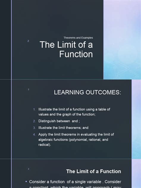 the limit of a function pdf function mathematics mathematical relations