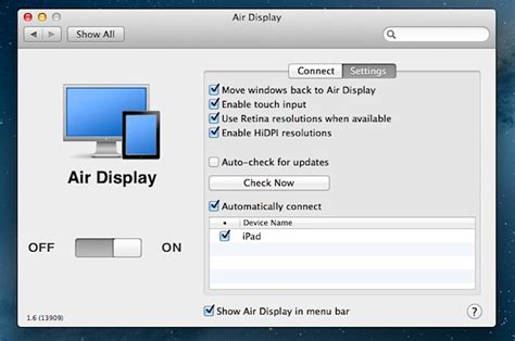 Air Display Turns IPad Into A HIDPI Retina Display For Mac
