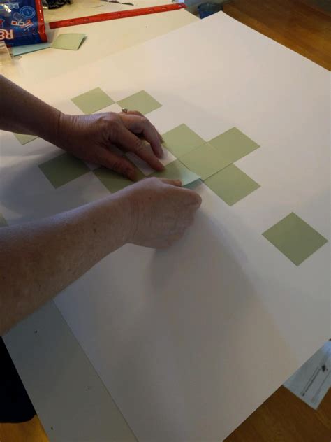 wife made me a chess board using old craft paper it has 2 25 inch