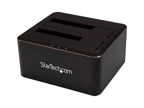 StarTech Com Dual Bay SATA HDD Docking Station For 2 X 2 5 3 5 SATA SSDs HDDs USB 3 0 SATA