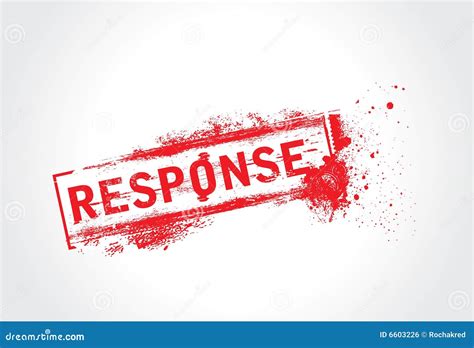 Response Grunge Text Stock Vector Illustration Of Background 6603226
