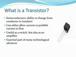 Transistor History And Types PPTX