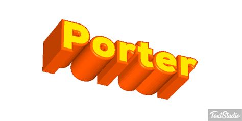 Porter Word Animated  Logo Designs