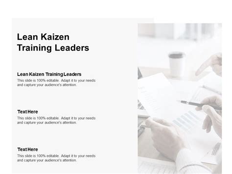 Lean Kaizen Training Leaders Ppt Powerpoint Presentation Icon Designs Cpb Presentation