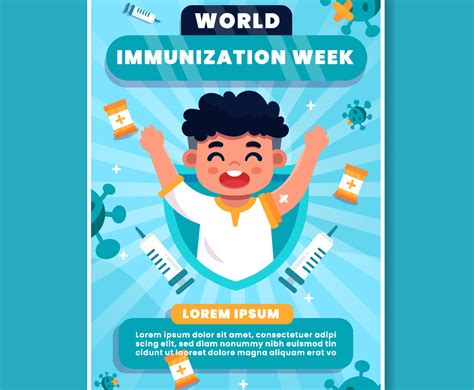 Immunization Public Service Announcement Poster Vector Art And Graphics