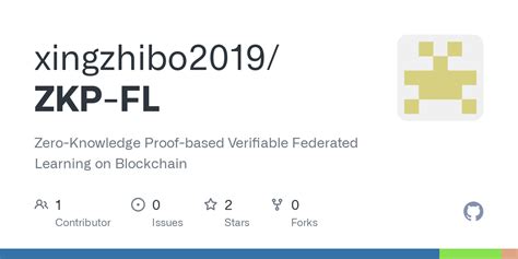 GitHub Xingzhibo ZKP FL Zero Knowledge Proof Based Verifiable Federated Learning On