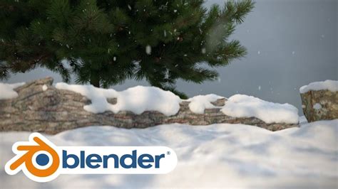 creating realistic snow in blender youtube