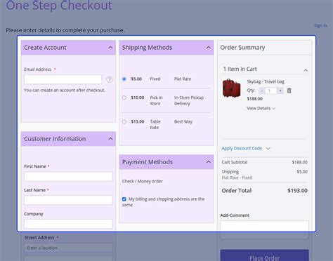 Magento 2 One Step Checkout Extension One Page Module Webkul