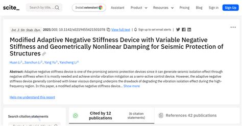 modified adaptive negative stiffness device with variable negative