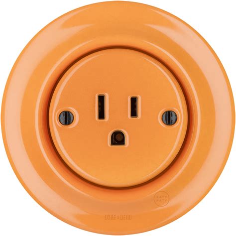 Porcelain Wall Socket Carrot Usa 15 Amp Dyke And Dean