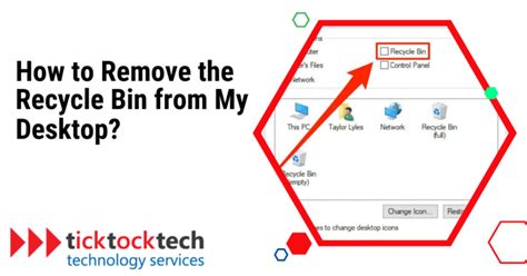 How To Remove Recycle Bin From Desktop Ticktocktech