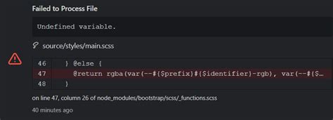 Error Color Var Bs Primary Rgb Is Not A Color For `rgba In V510 · Issue 34693 · Twbs