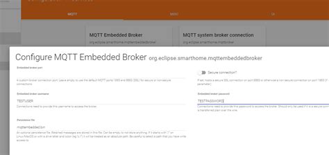 Mqtt Embedded Binding Allows Anonymous Connections Bindings Openhab
