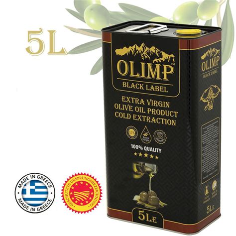 Масло Оливковое нерафинированное Extra Virgin OLIMP Black Label Oliva ...