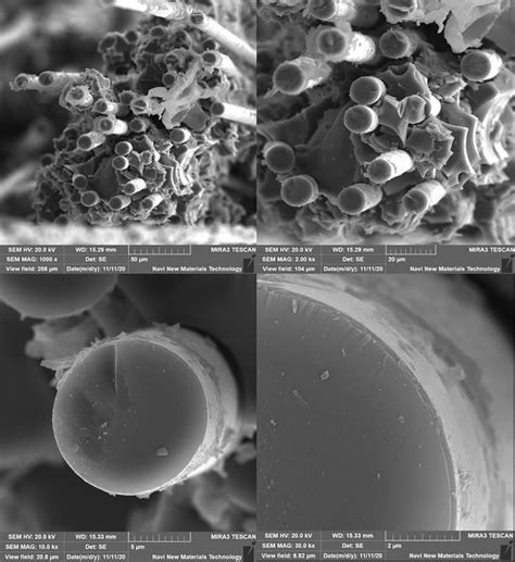 Fracture Morphology Of Sicsic Minicomposite Without Bnnts Download Scientific Diagram