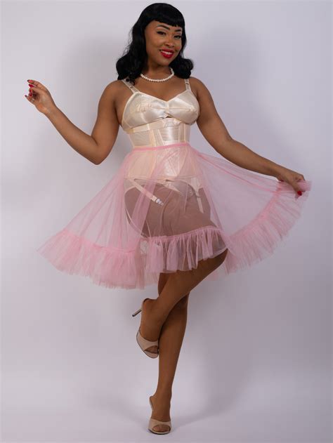 1950s Pink Frilly Petticoat What Katie Did