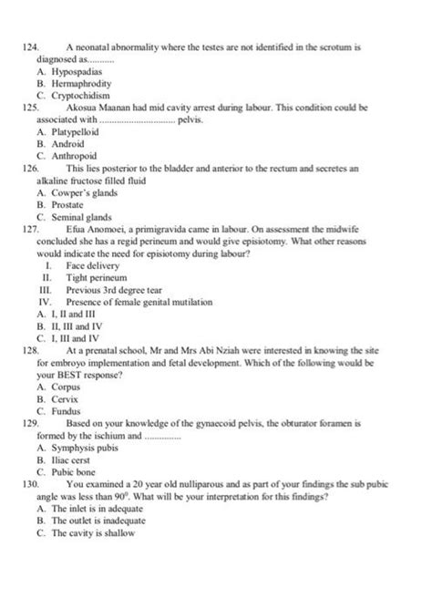 Solved 124 A Neonatal Abnormality Where The Testes Are Not