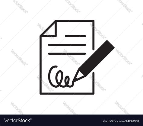 Note Icon Sign Paper Message Or Document Page Vector Image