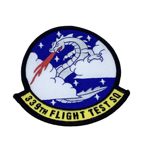 339th Flight Test Squadron Patch With Hook And Loop Squadron Nostalgia