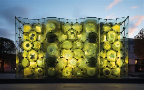Bioluminescent Algae Kinetic Facade Aiart Innovative Architecture Inspired By Nature Aifuture