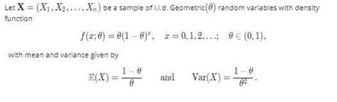 Solved Let X X X Xn Be A Sample Of I I D Chegg Com
