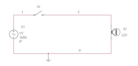 Lamp Circuit Multisim Live
