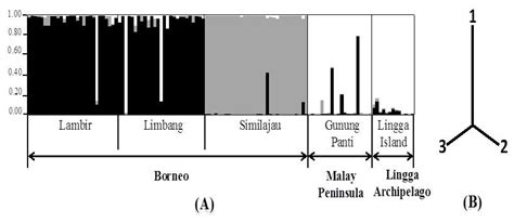 Bayesian Clustering Analysis Of Five Populations Of D Aromatica Using Download Scientific
