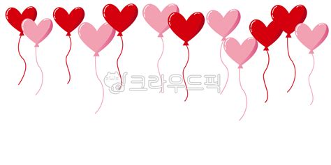 하트 하트풍선 풍선 하트풍선일러스트 일러스트 사진이미지일러스트캘리그라피 Lalajean작가
