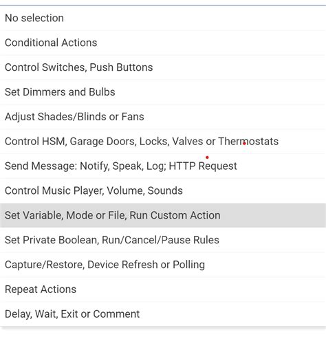 Ux Improvement Rule Machine Create New Action 📢 Feedback Hubitat